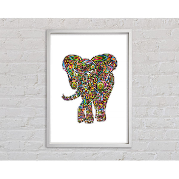 Bright Star Indischer Elefant 2 - Einzelner Bilderrahmen Kunstdrucke auf Leinwand | Wayfair.de